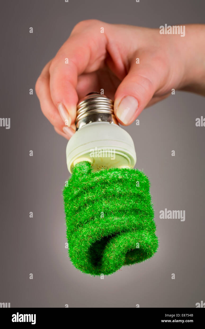 Light bulb in hand hi-res stock photography and images - Alamy