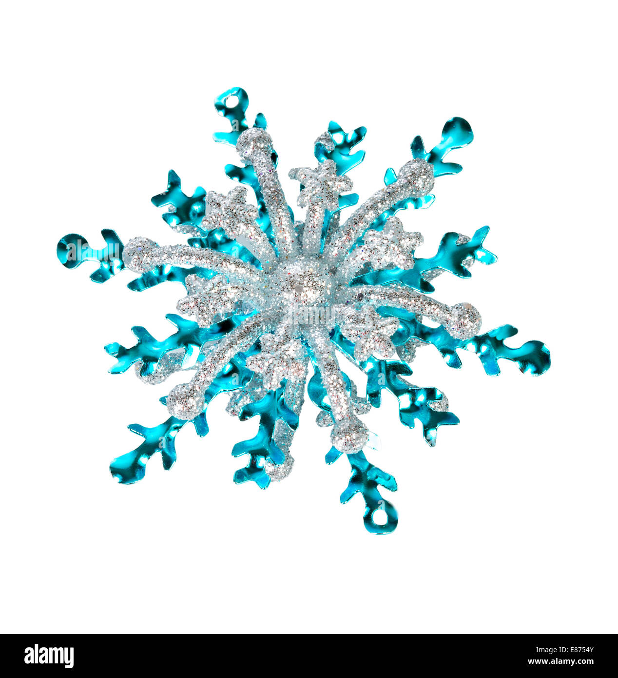 Snowflake isolated on white background Stock Photo - Alamy