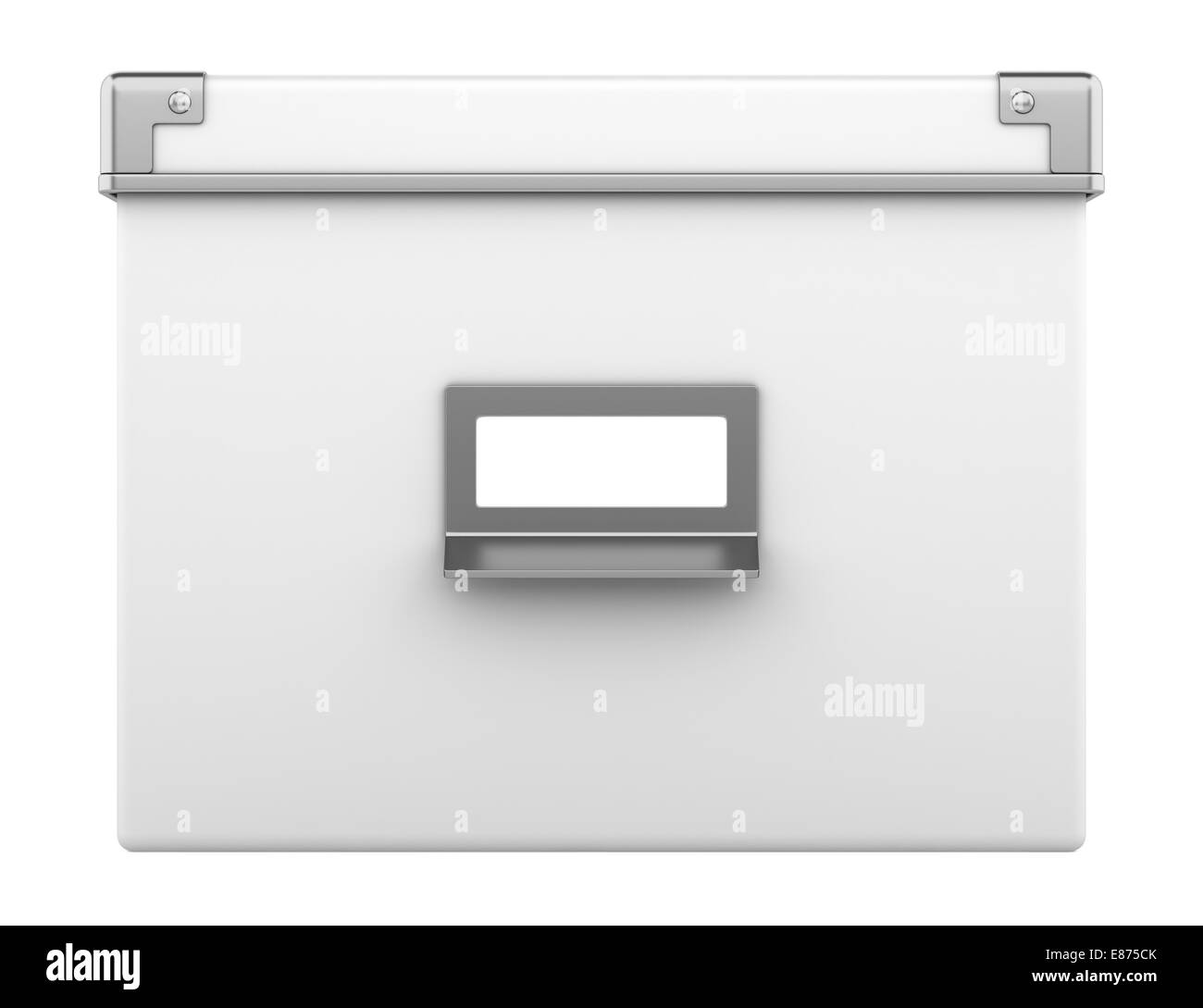 single office cardboard box isolated on white background Stock Photo ...