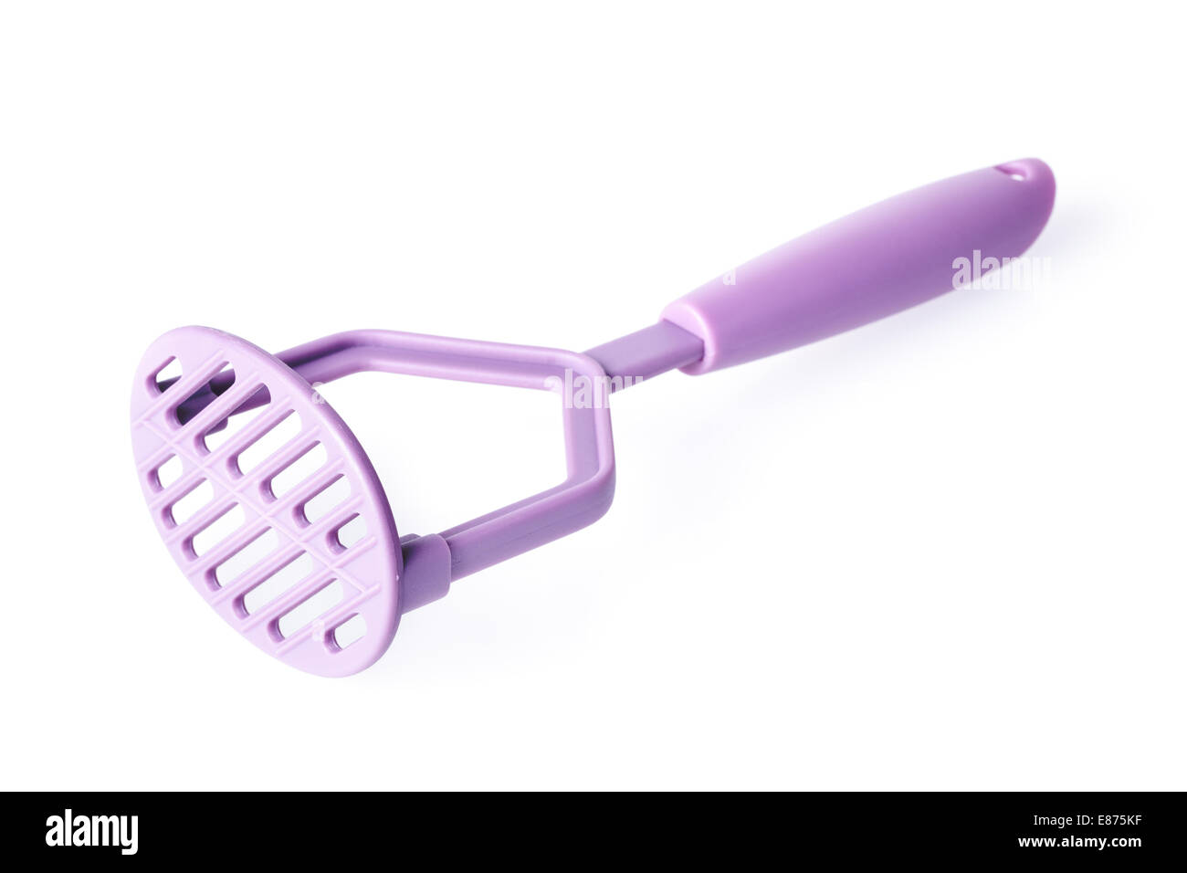 purple plastic potato masher isolated on white background Stock Photo ...