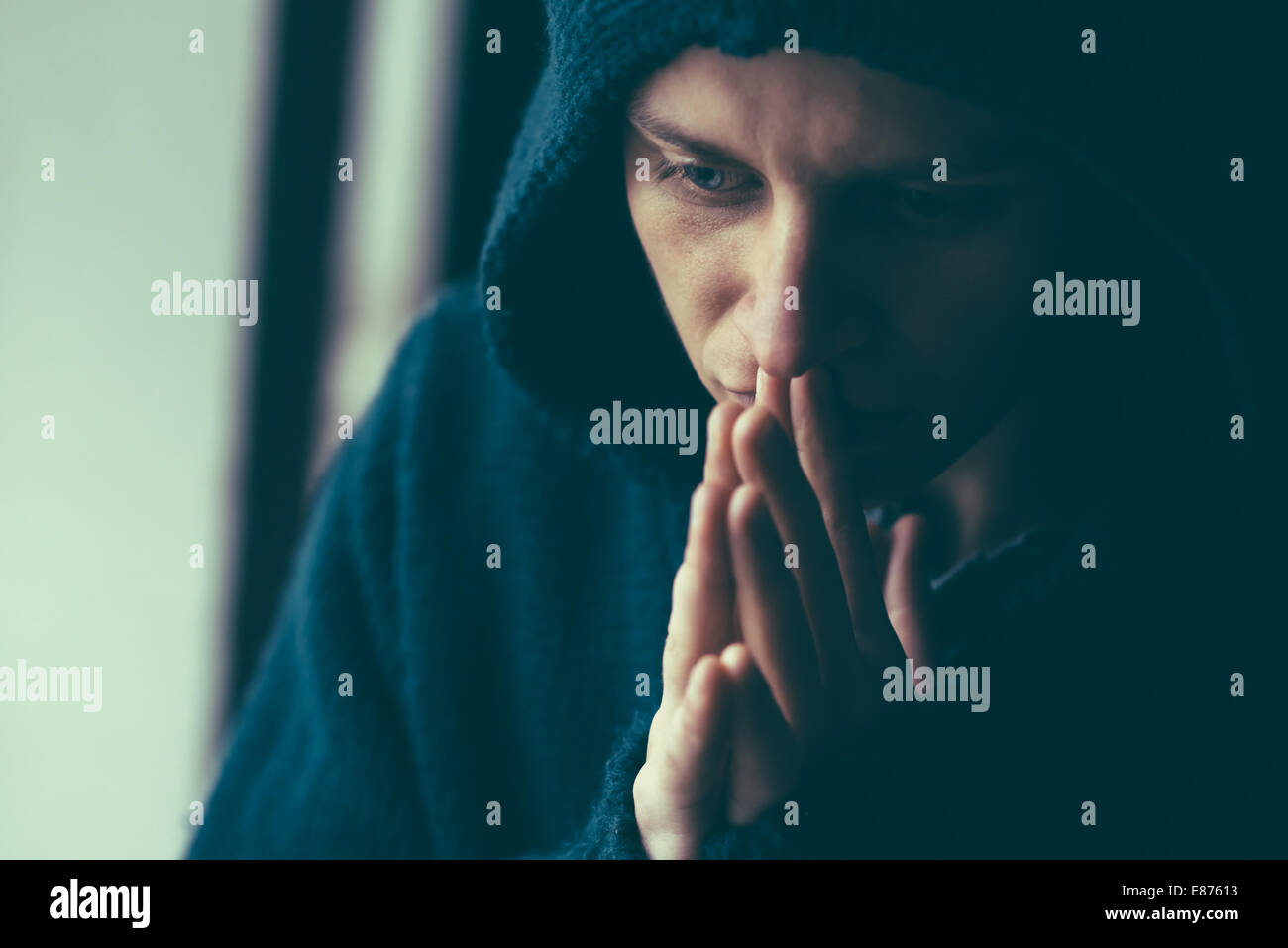 Man in depression Stock Photo - Alamy