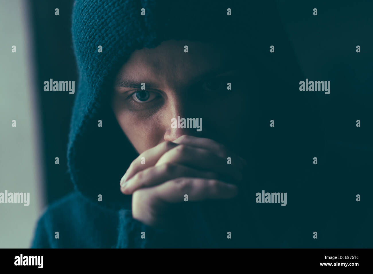 Man in depression Stock Photo - Alamy