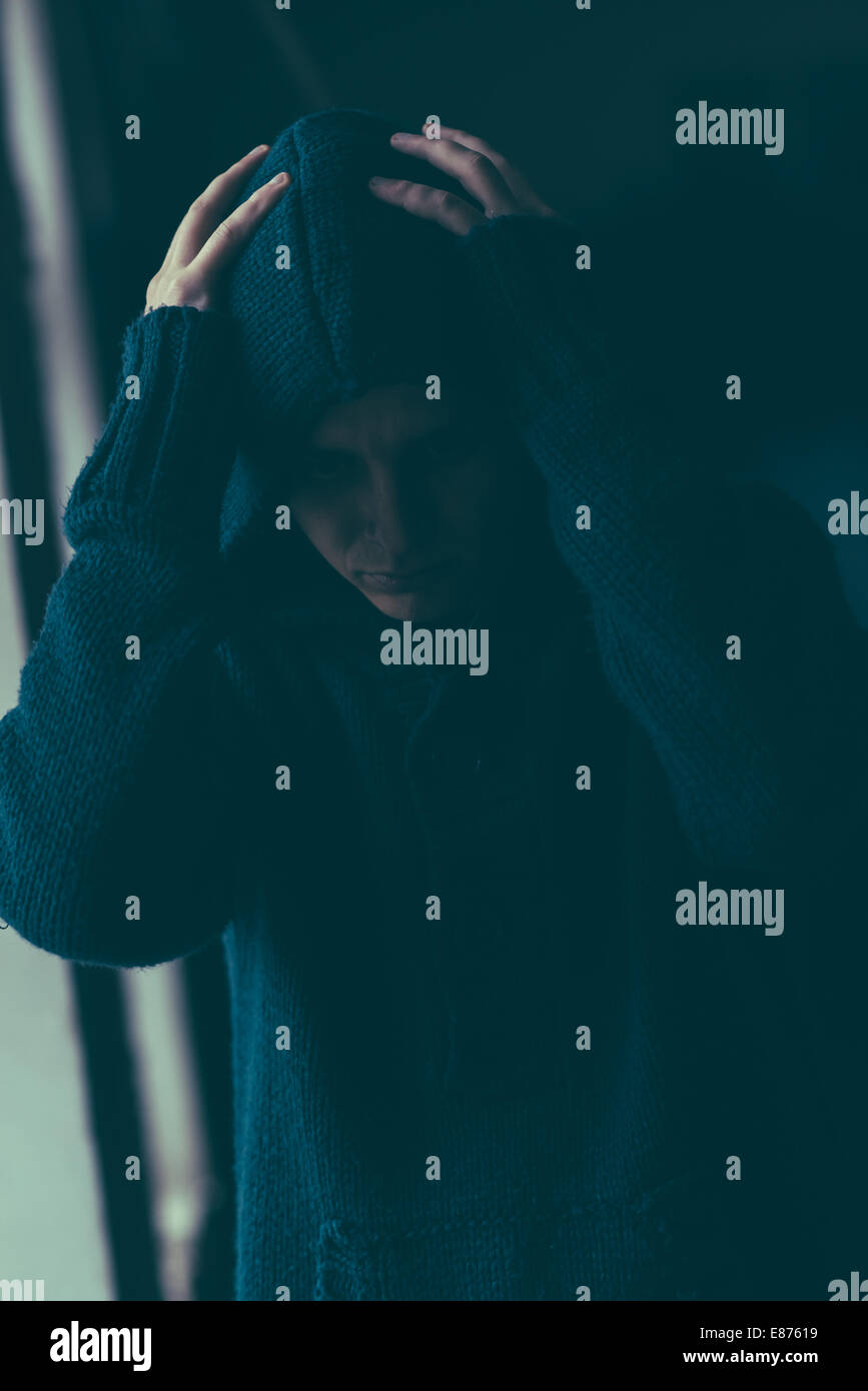 Man in depression Stock Photo - Alamy