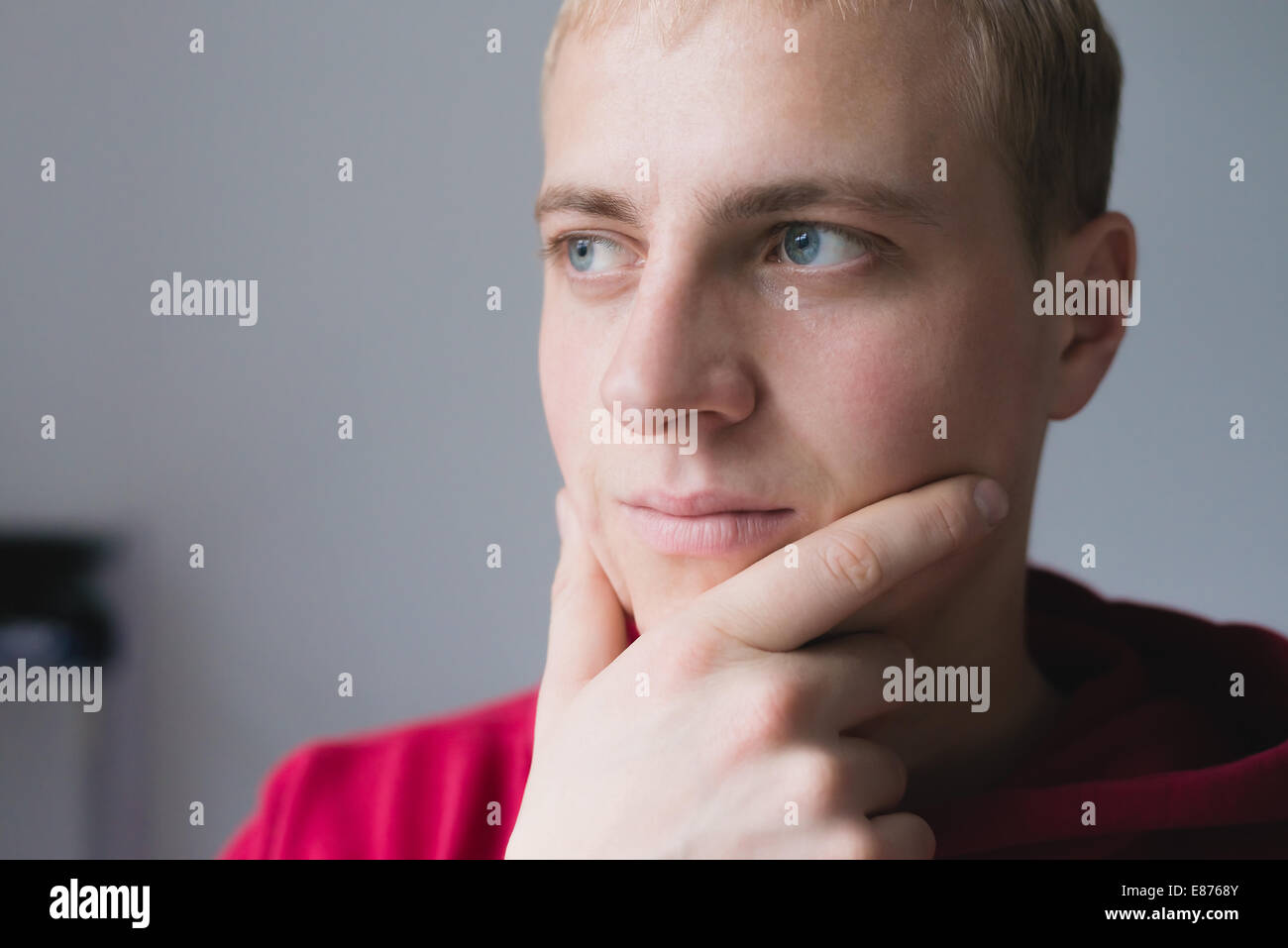 Man thinks and plans Stock Photo - Alamy