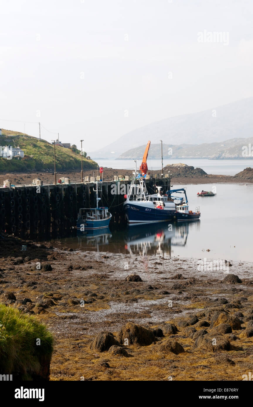 Harbour on Scalpay in the Outer Hebrides Stock Photo - Alamy