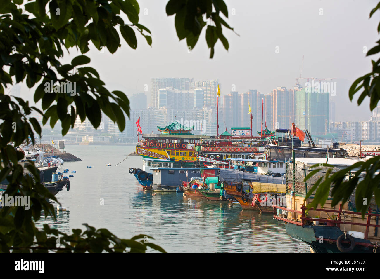 The Floating Village Within The Causeway Bay Typhoon Shelter, Hong Kong ...