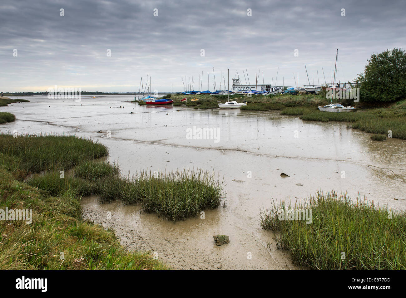 Low tide on the Blackwater River in Essex Stock Photo - Alamy