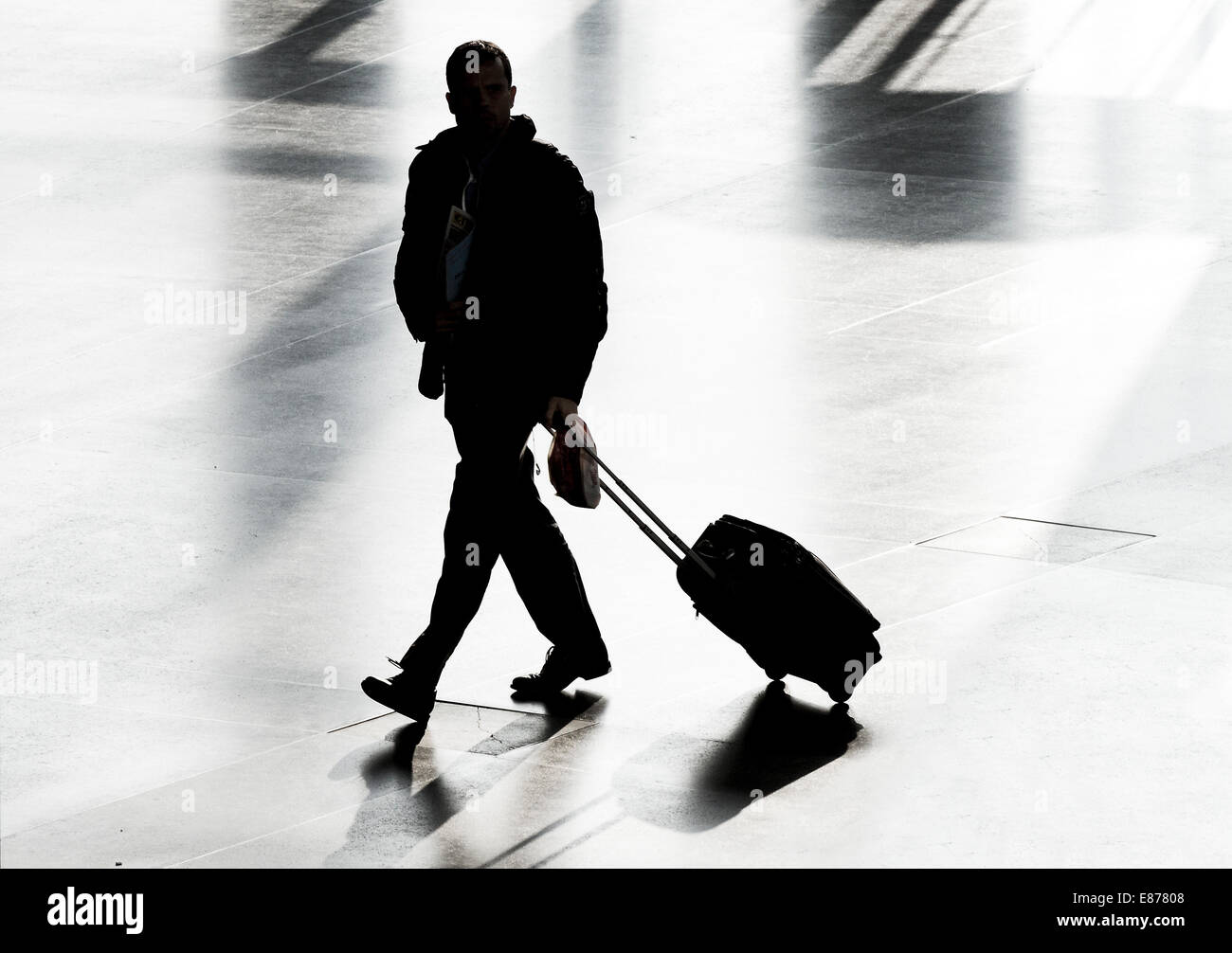 Berlin, Germany, a man with trolley Stock Photo - Alamy