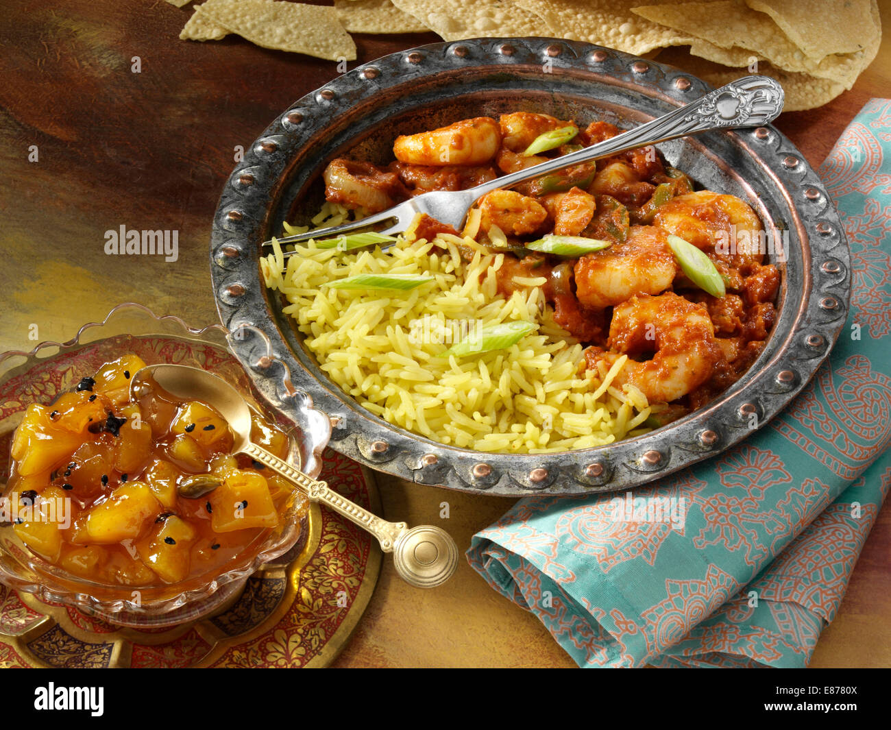 Individual spicy indian prawn curry hi-res stock photography and images ...