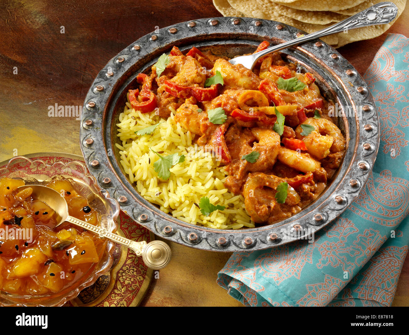 Prawn curry dish hi-res stock photography and images - Alamy