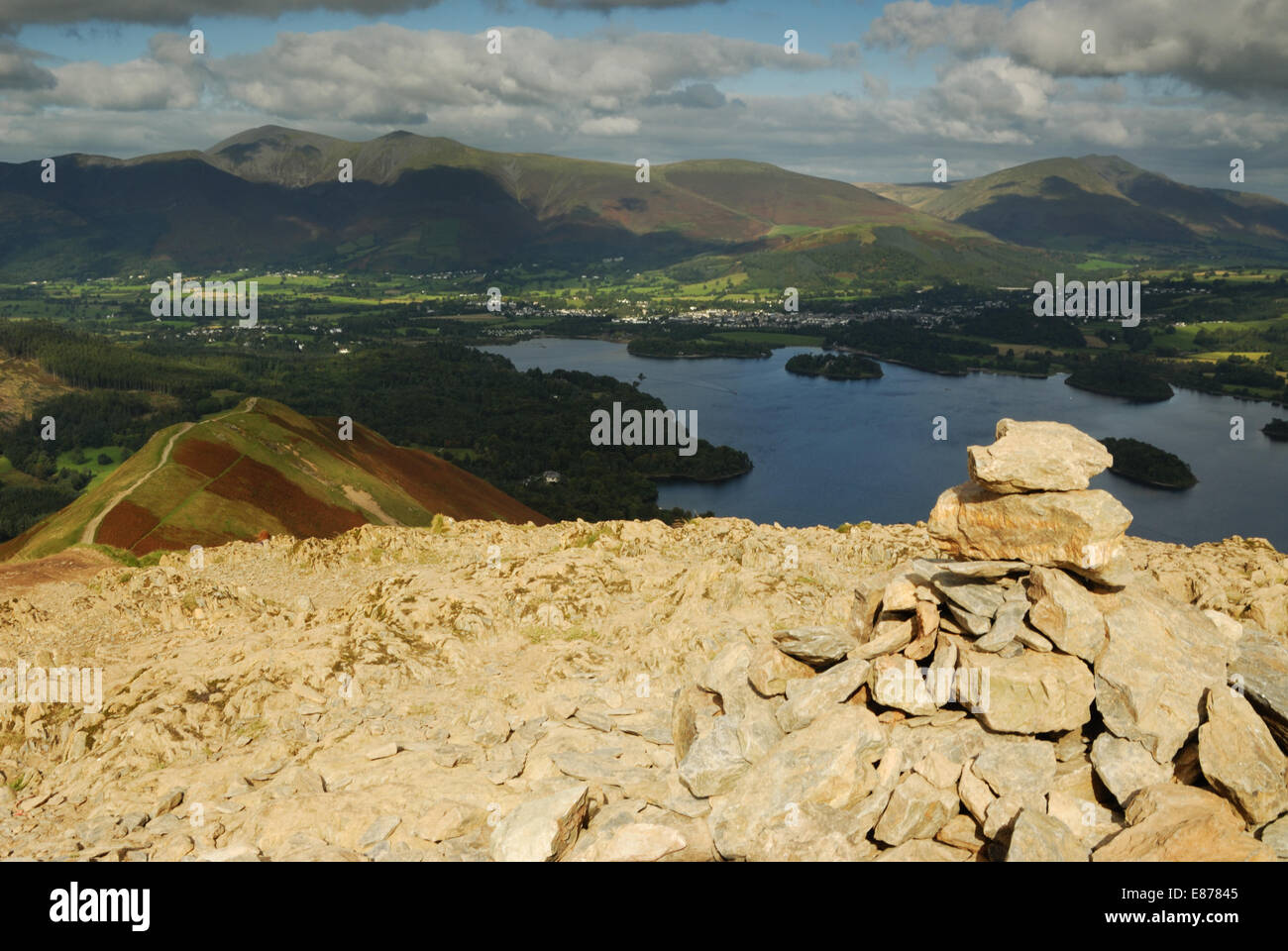 The northern Fells from Cat Bells Stock Photo - Alamy