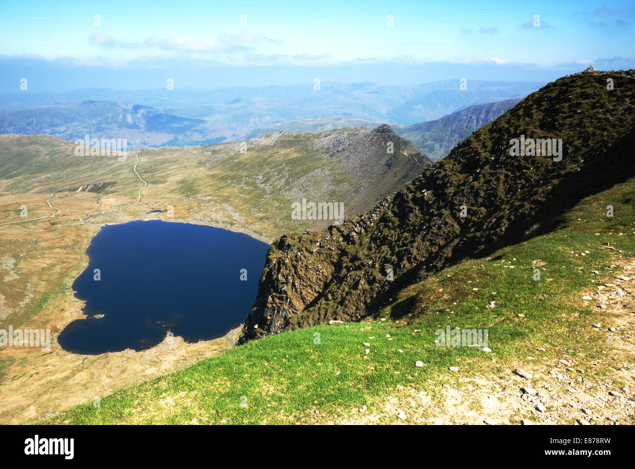 Red Tarn from Helvellyn Stock Photo - Alamy