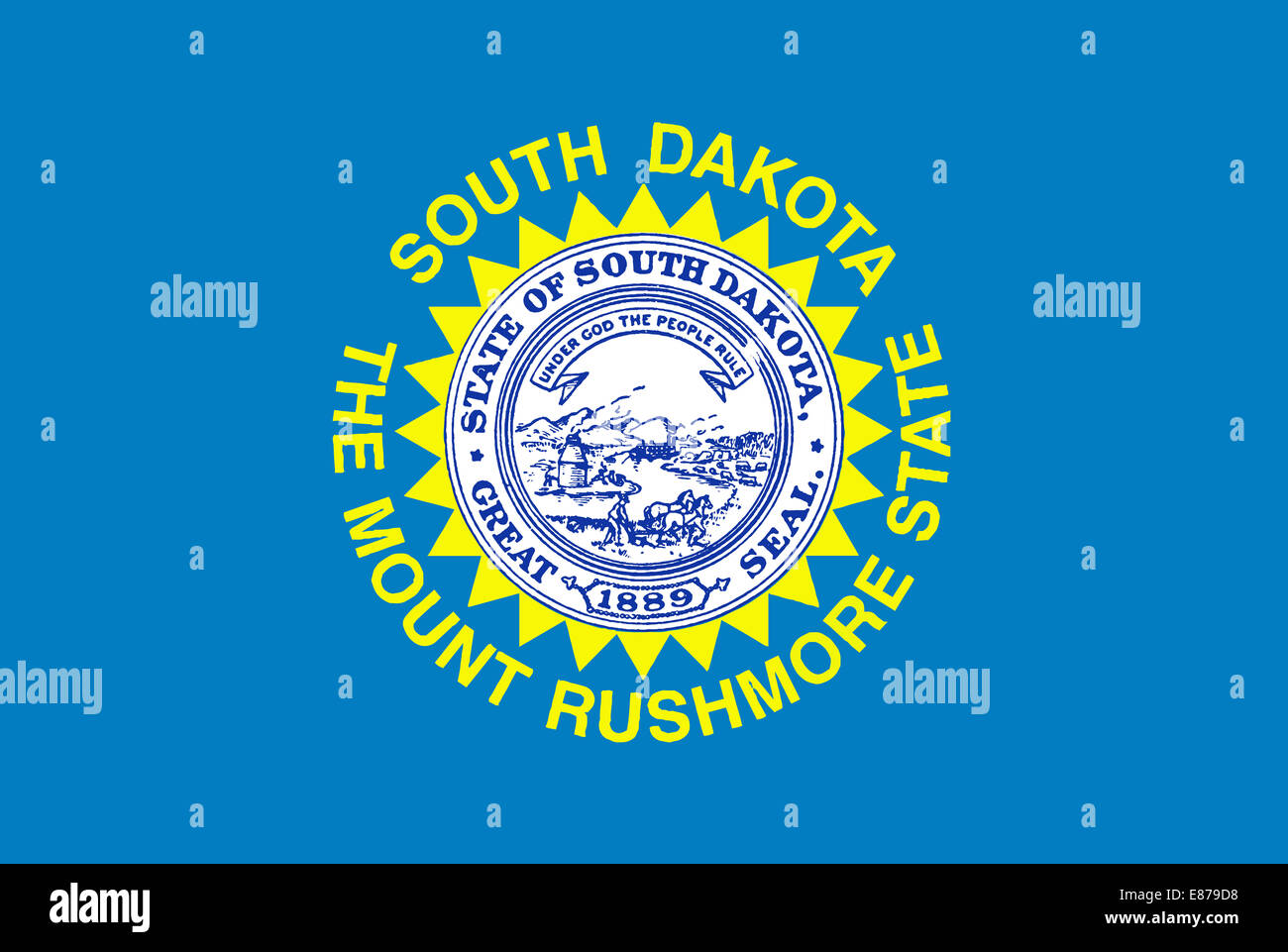 The flag of the state of South Dakota Stock Photo - Alamy