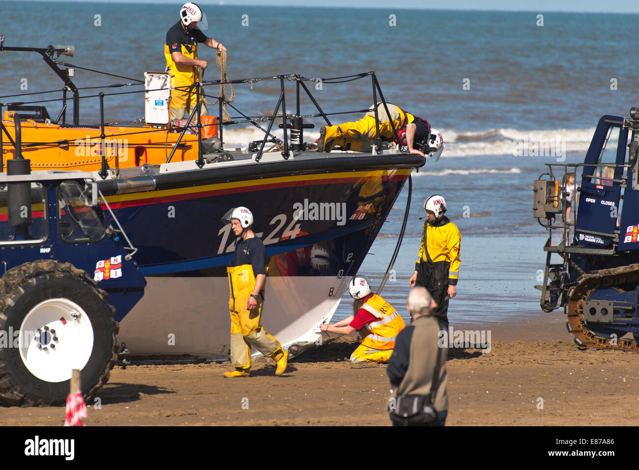 Rhyl Air and Fun show 2014 And Lifeboat day Stock Photo - Alamy