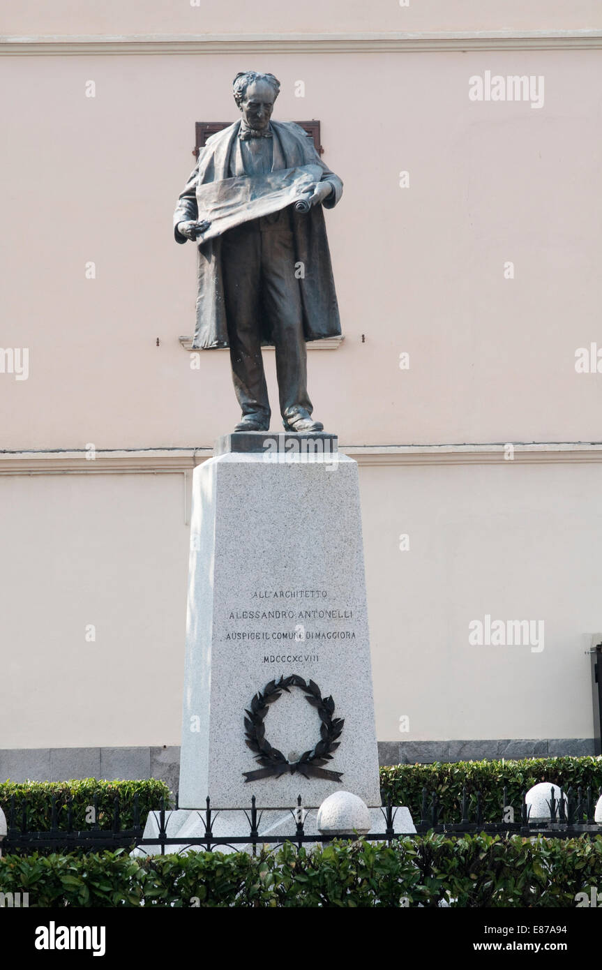 Italy, Piedmont, Maggiora, Monument of Alessandro Antonelli Architect ...