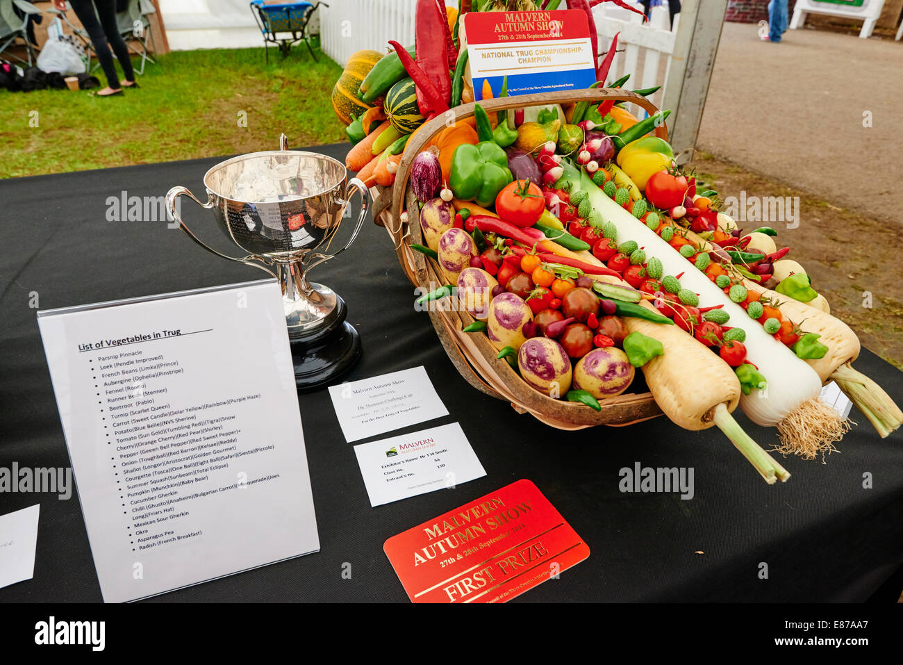 Prize Winning Vegetable Trug Basket At The Malvern Autumn Show ...