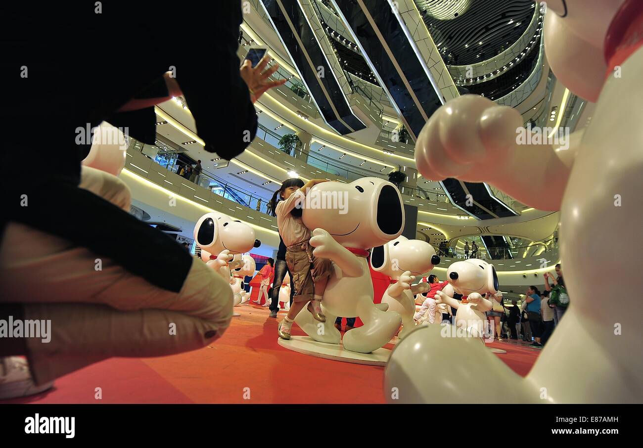 Shanghai, China. 1st Oct, 2014. IAPM Mall presents the exhibition of ...