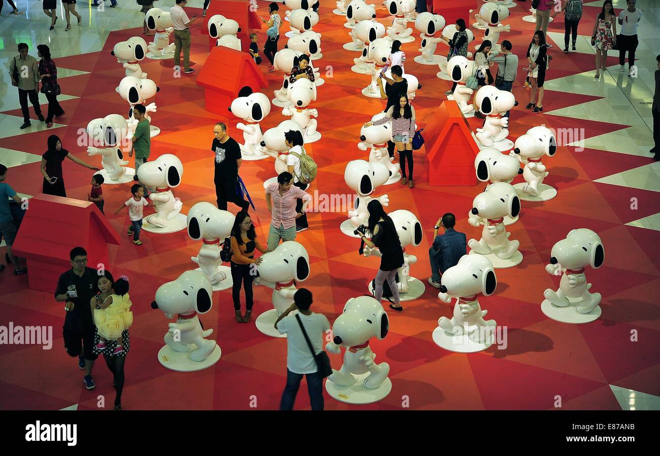 Shanghai, China. 1st Oct, 2014. IAPM Mall presents the exhibition of ...