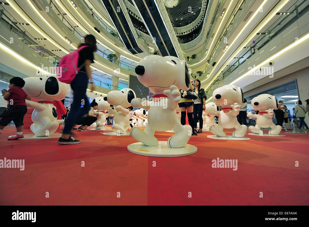 Shanghai, China. 1st Oct, 2014. IAPM Mall presents the exhibition of ...