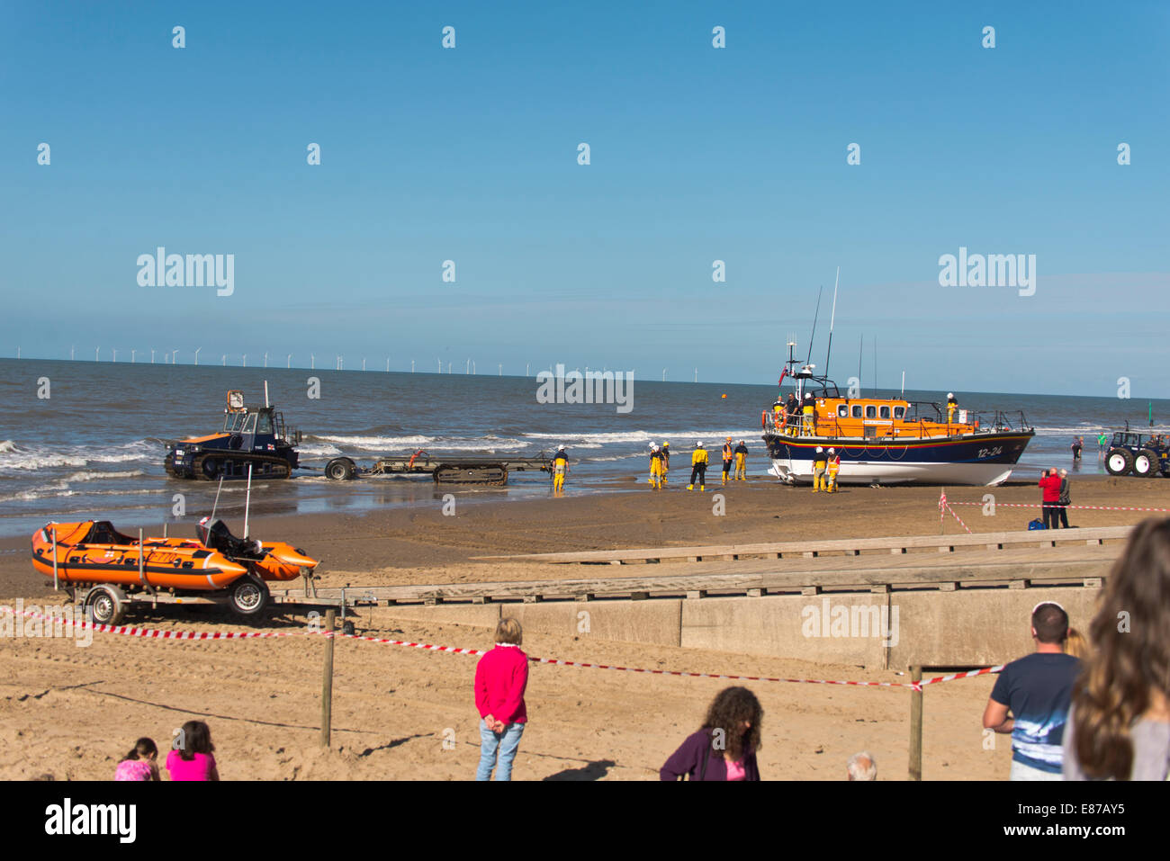 Rhyl Air and Fun show 2014 And Lifeboat day Stock Photo - Alamy