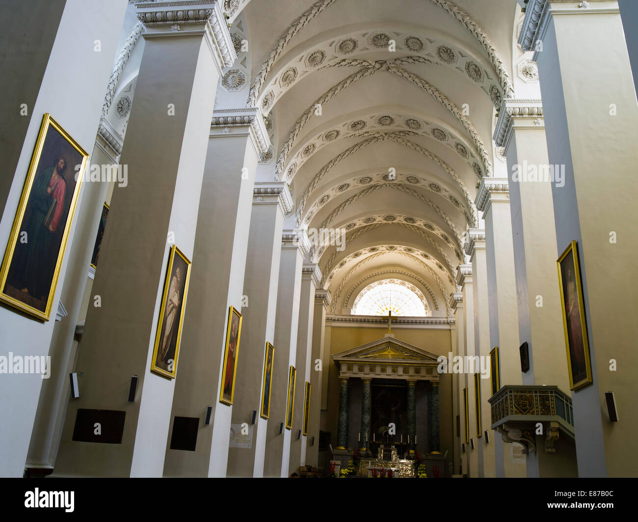 Interior view of the Vilnius Cathedral/Katedra, Vilnius, Lithuania ...