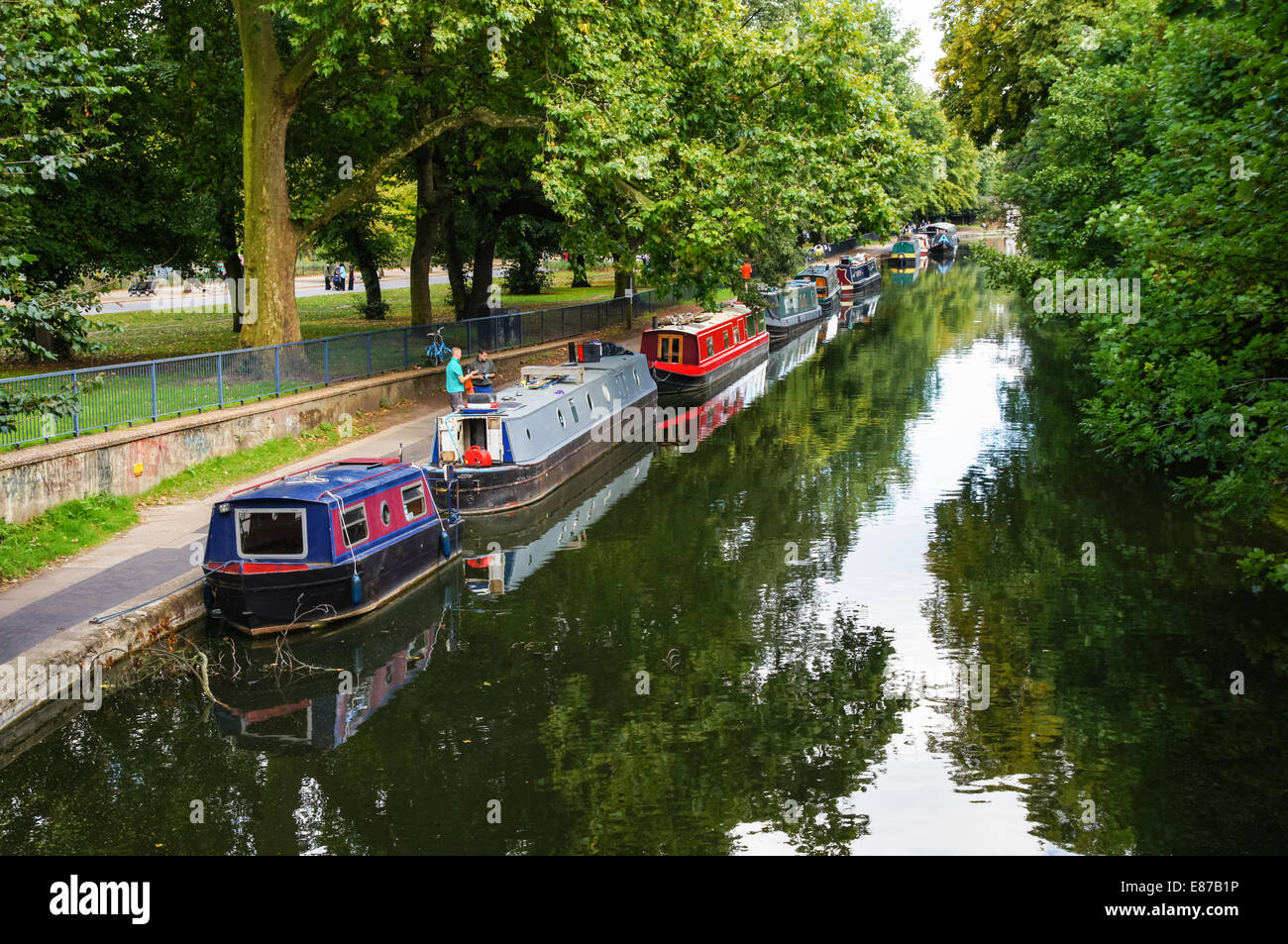 Regent's Canal near Victoria Park, London England United Kingdom UK ...