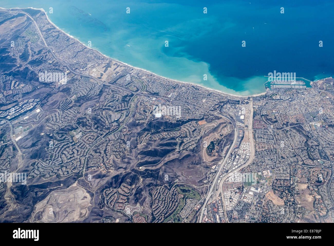 Dana Point California coastline aerial Stock Photo - Alamy