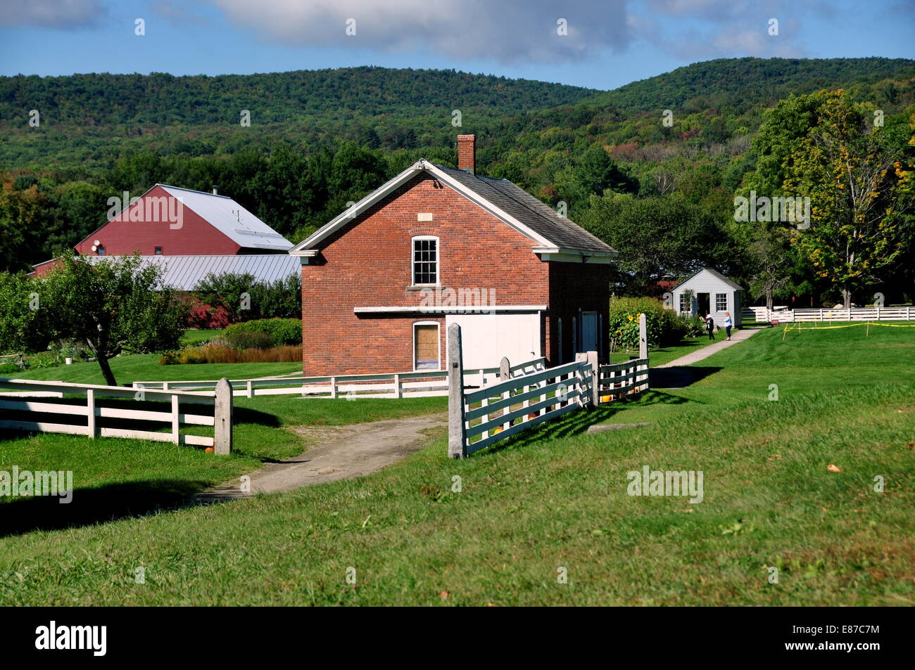 Hancock, Massachusetts: View to the Poultry House (center), Garden Tool ...