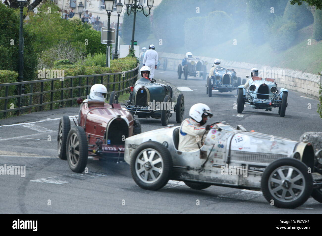 Cars racing at the Angouleme around the Ramparts race meeting 2014 at ...