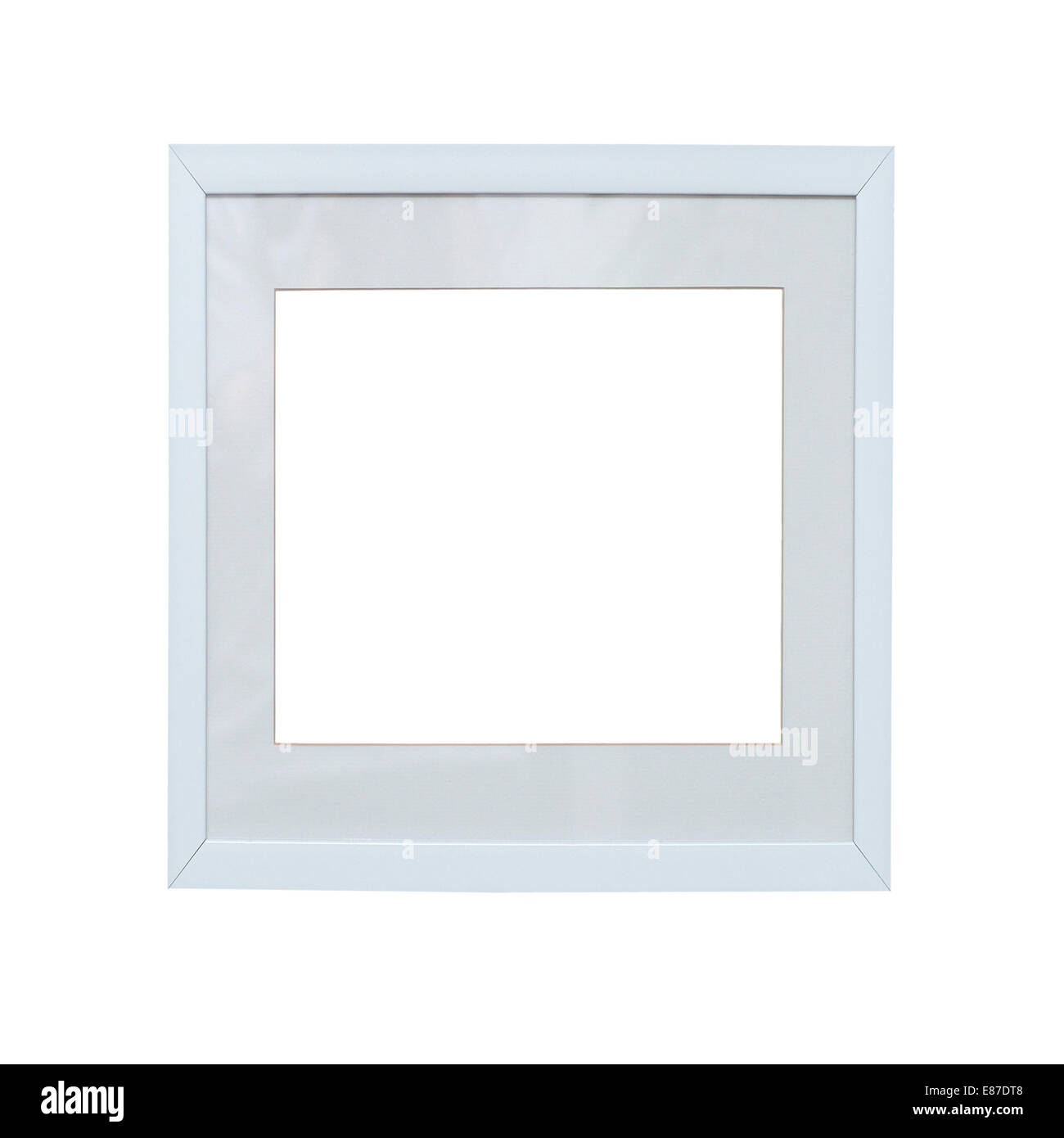 Empty square blank isolated photo frame on white background Stock Photo ...