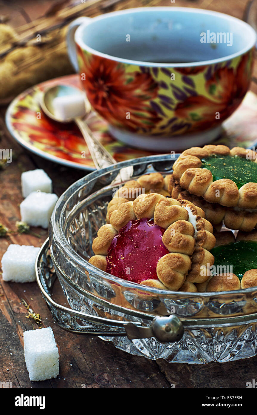 tea ceremony and sweets Stock Photo - Alamy