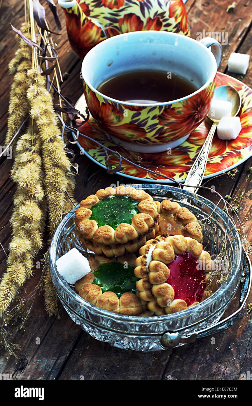 tea ceremony and sweets Stock Photo - Alamy