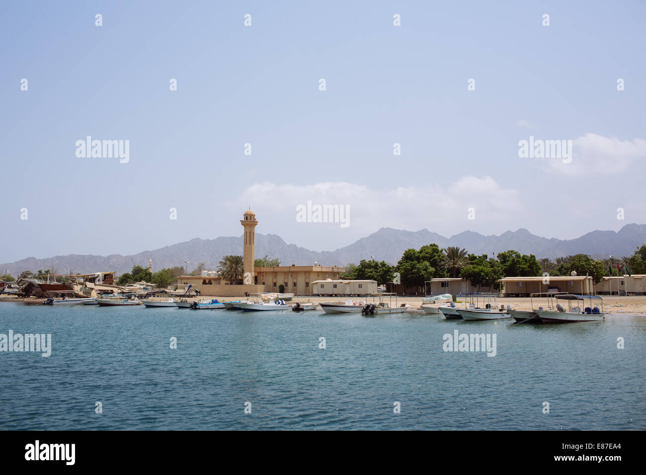 Boats in the port in Dibba, Al Fujairah, UAE Stock Photo - Alamy