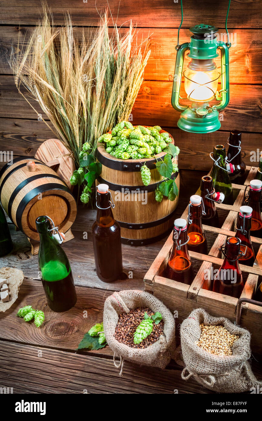 Beer home bar barrel hi-res stock photography and images - Alamy