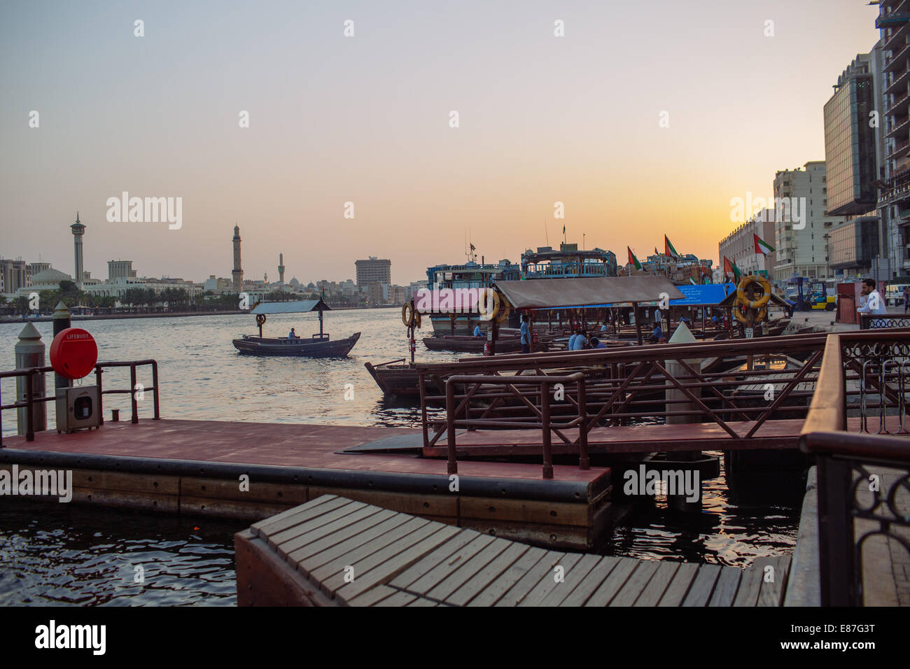 Creek harbour dubai sunset hi-res stock photography and images - Alamy