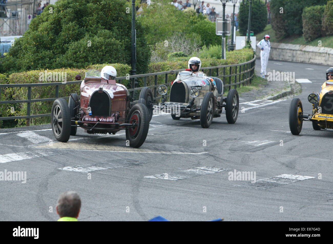 Cars racing at the Angouleme around the Ramparts race meeting 2014 at ...