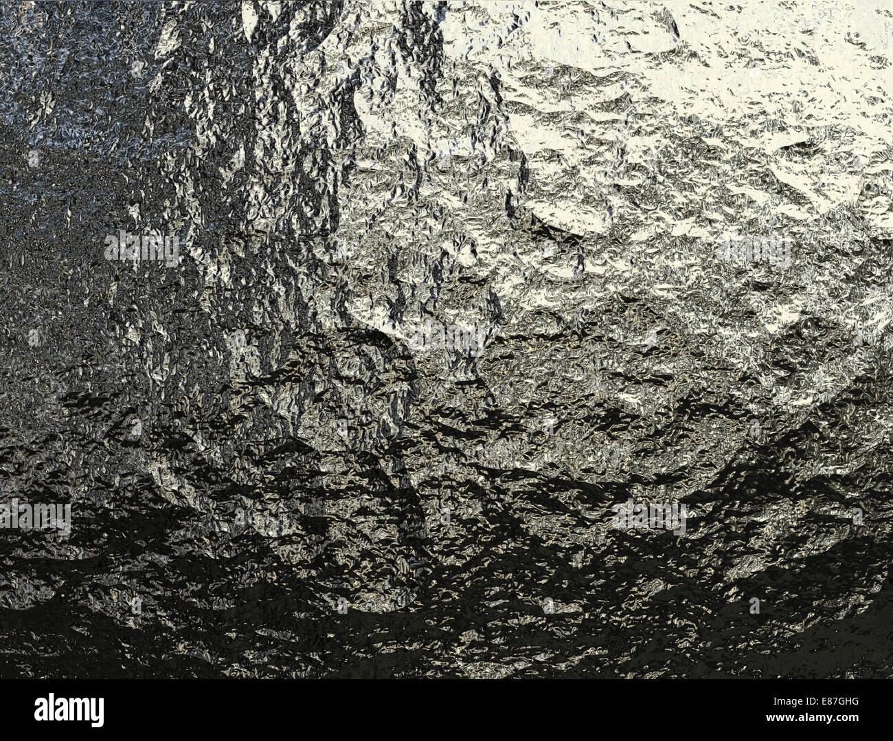 Metal foil, mat wrinkled glass or abstract chrome texture Stock Photo ...