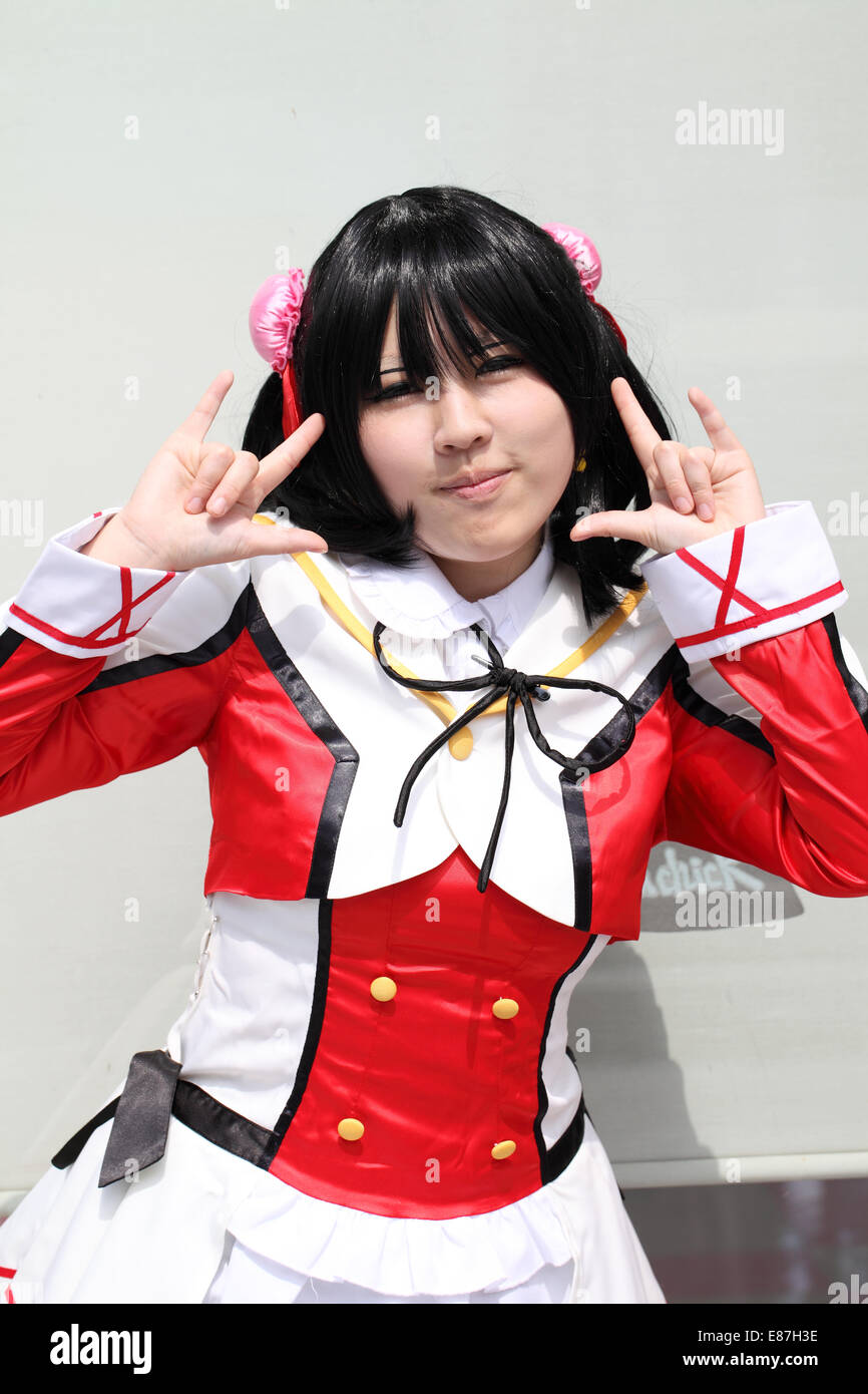 Japanese anime character cosplay girl Stock Photo - Alamy