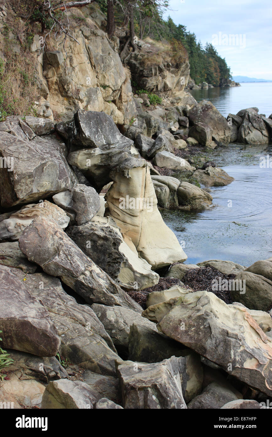 Rocky Cliff Shore Stock Photo - Alamy