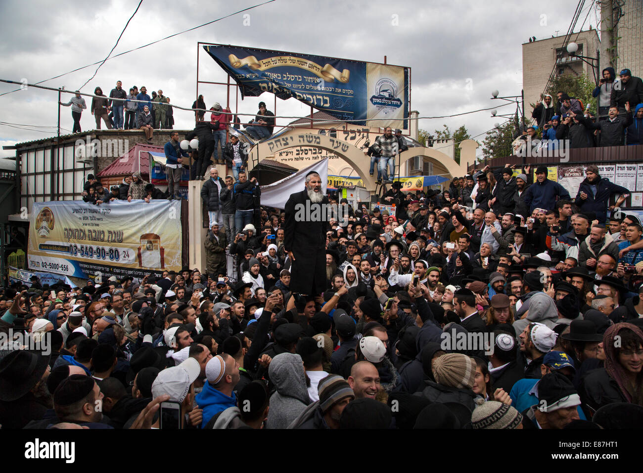 Followers of the Breslov Hasidic Jewish movement make a yearly ...