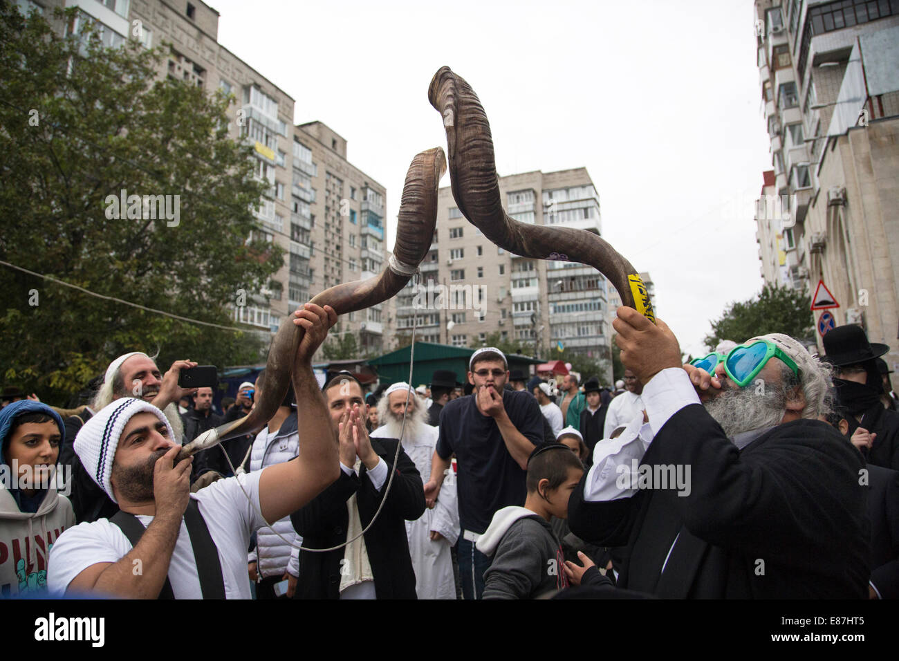 Followers of the Breslov Hasidic Jewish movement make a yearly ...