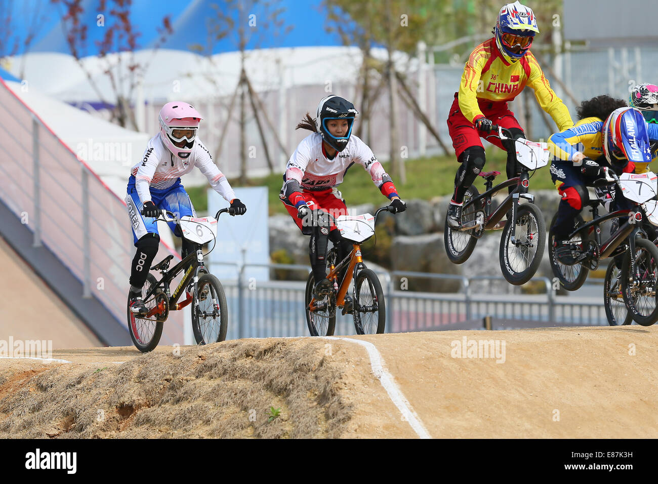 Incheon, South Korea. 1st Oct, 2014. Miki Iibata (JPN) Cycling - BMX ...