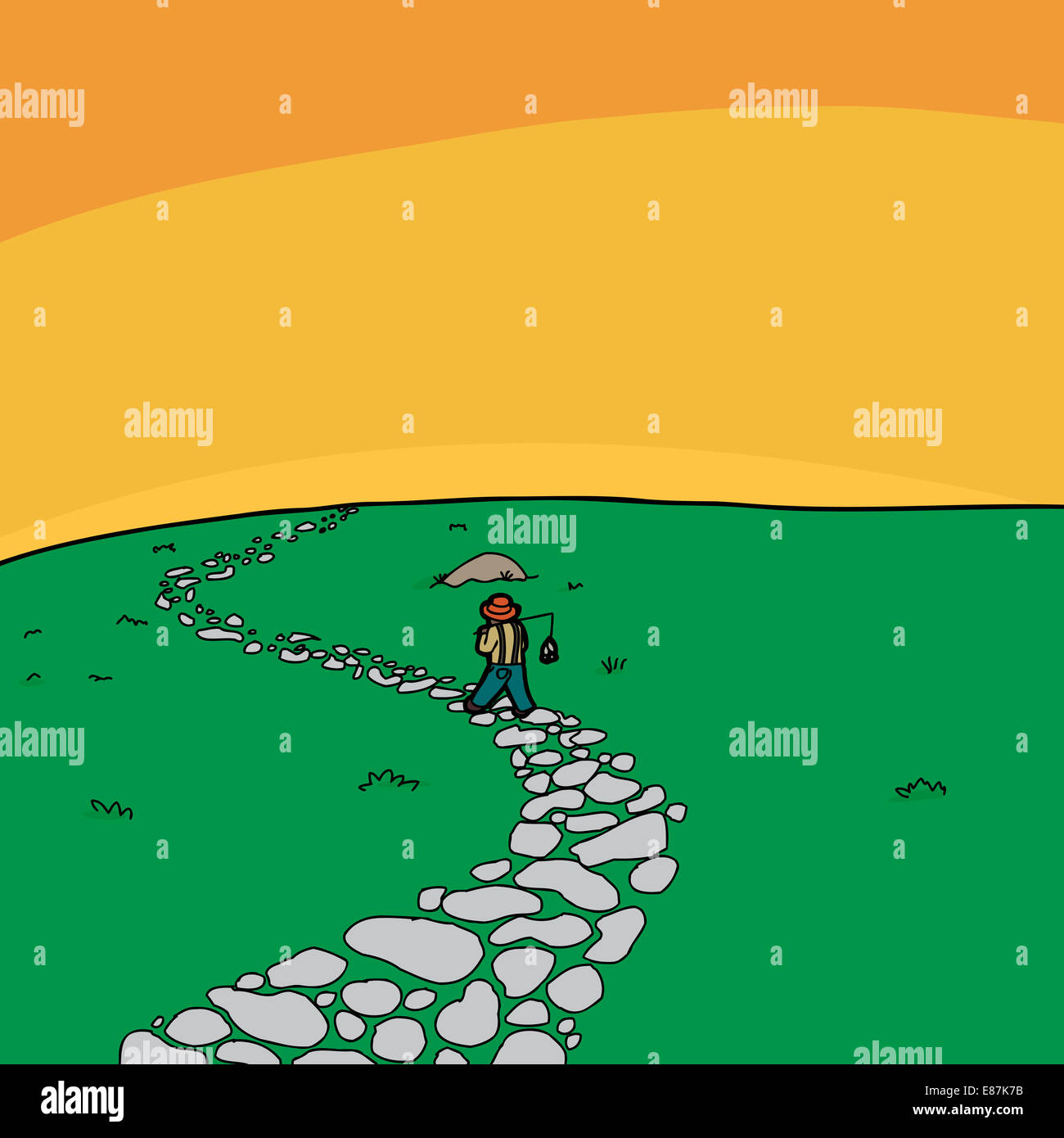 Cartoon nature background hi-res stock photography and images - Alamy