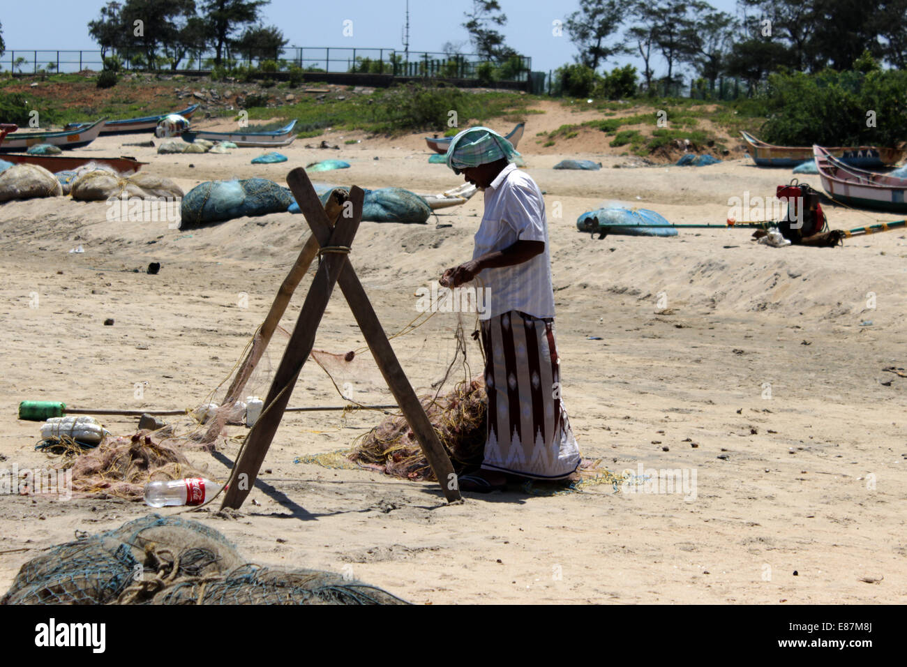 Indian fisher man hi-res stock photography and images - Alamy