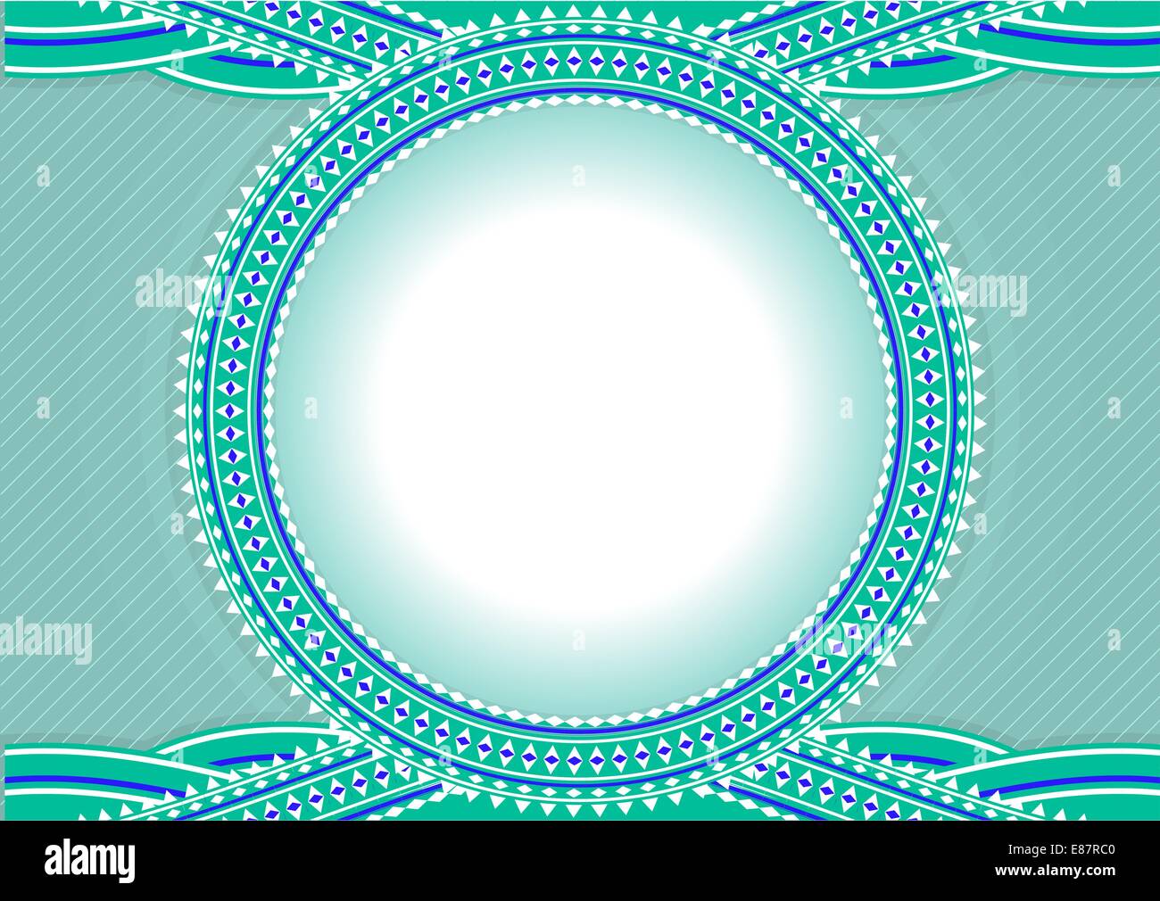 An elegant illustration design of circle frame for text or photos ...