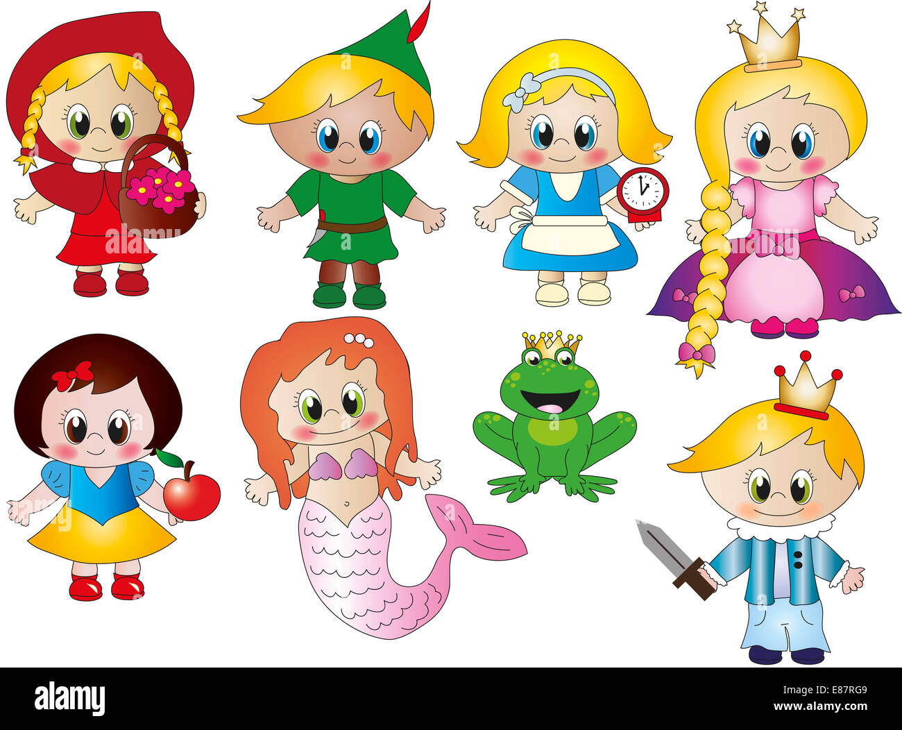 illustration of Cartoon doodle story Stock Photo - Alamy