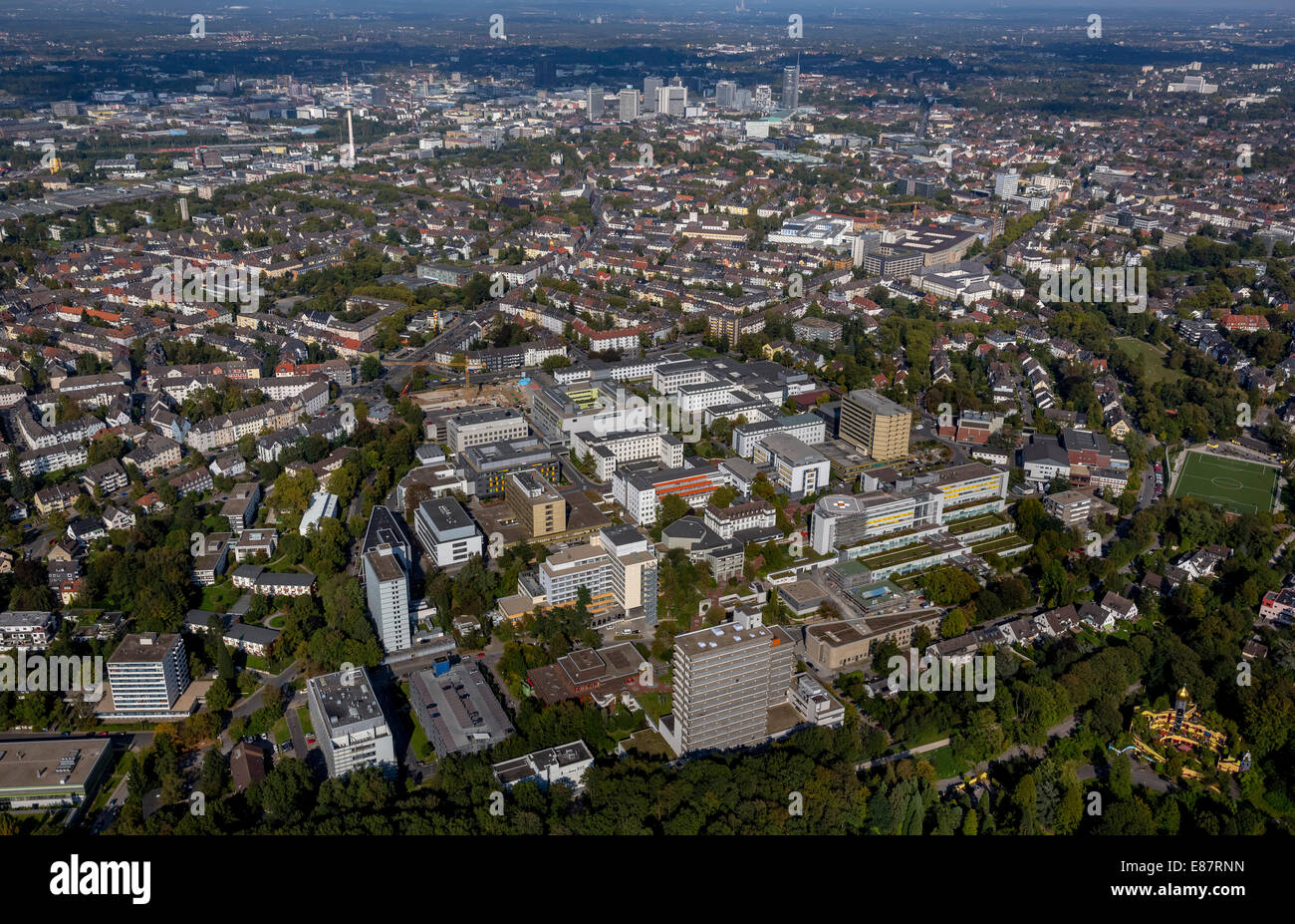 Aerial view, University Hospital Essen, Essen, Ruhr district, North ...