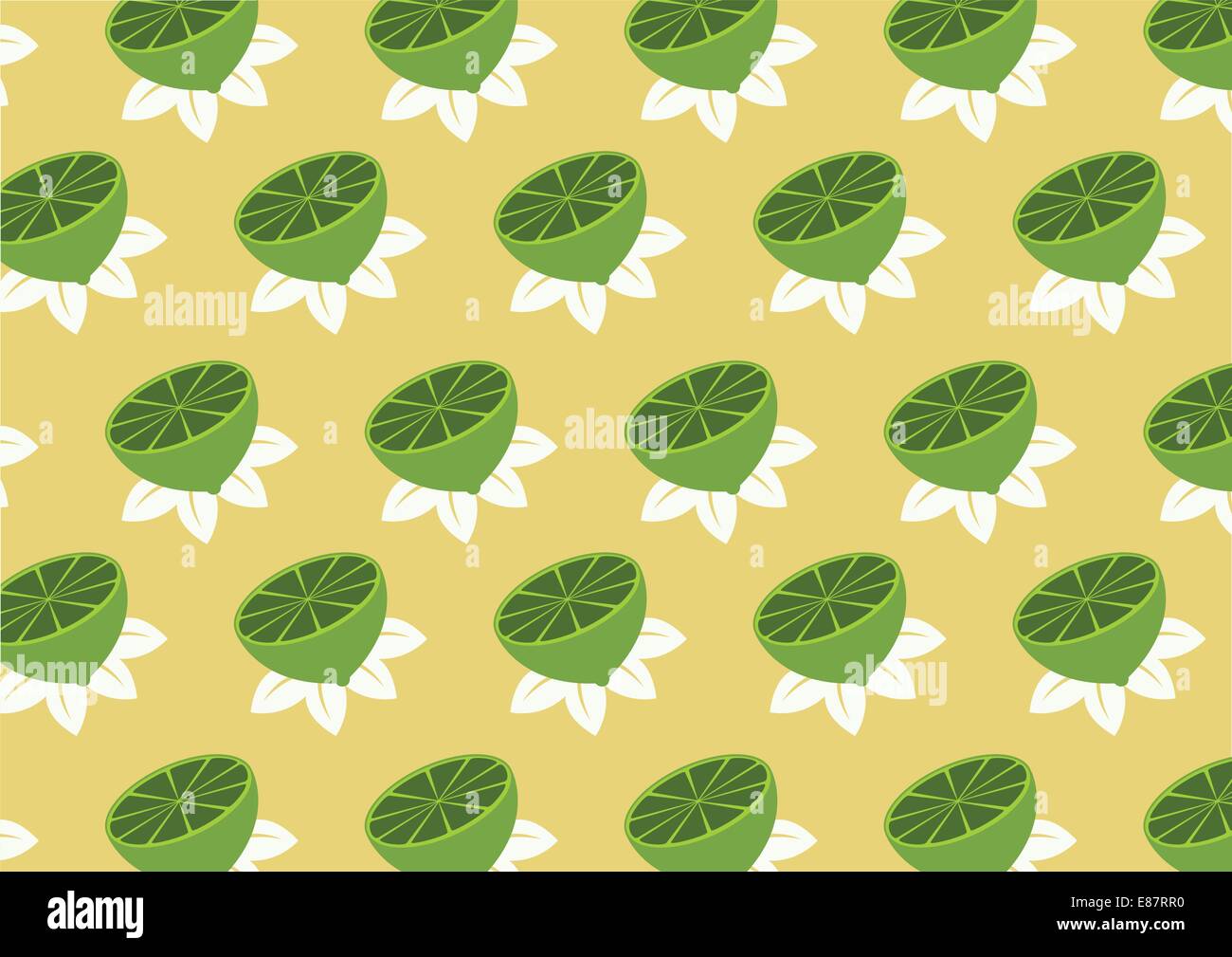 Vector illustration of funky lemons pattern on the beige background ...