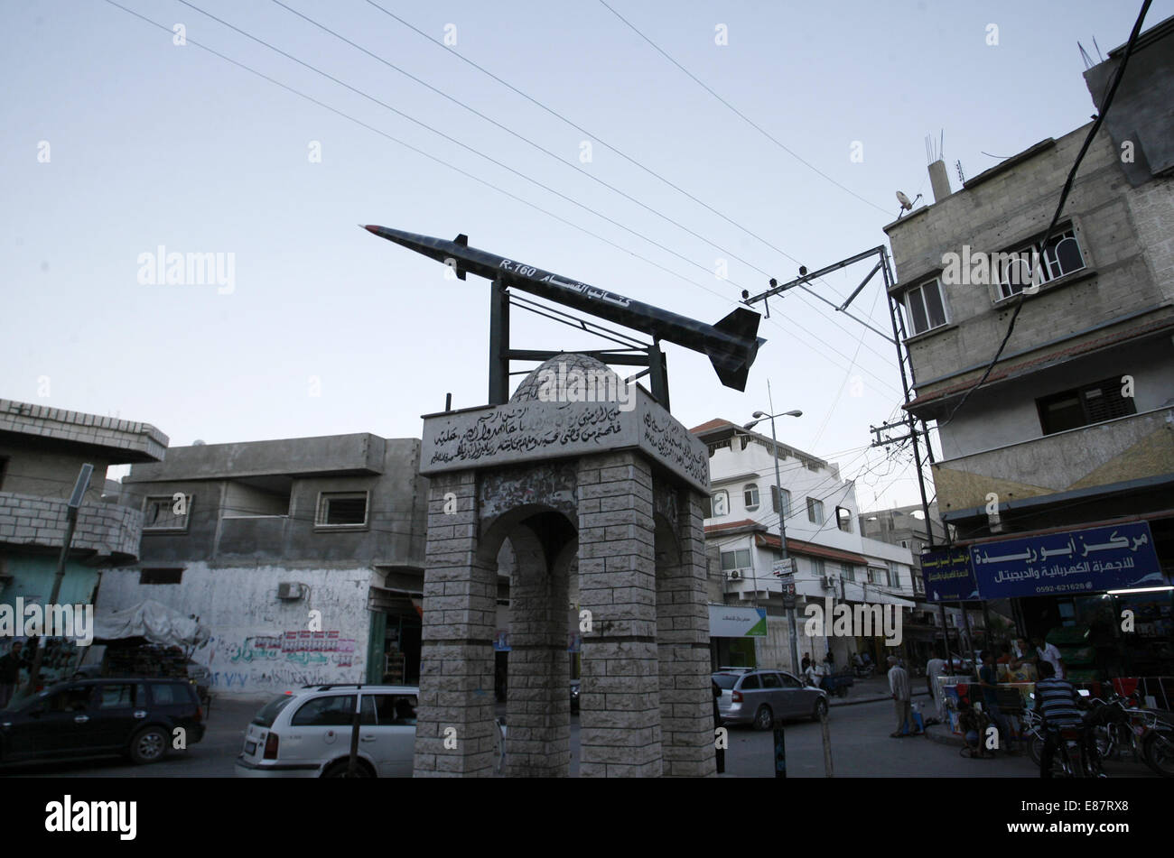 Rafah, Gaza Strip, Palestinian Territory. 2nd Oct, 2014. A model of ...