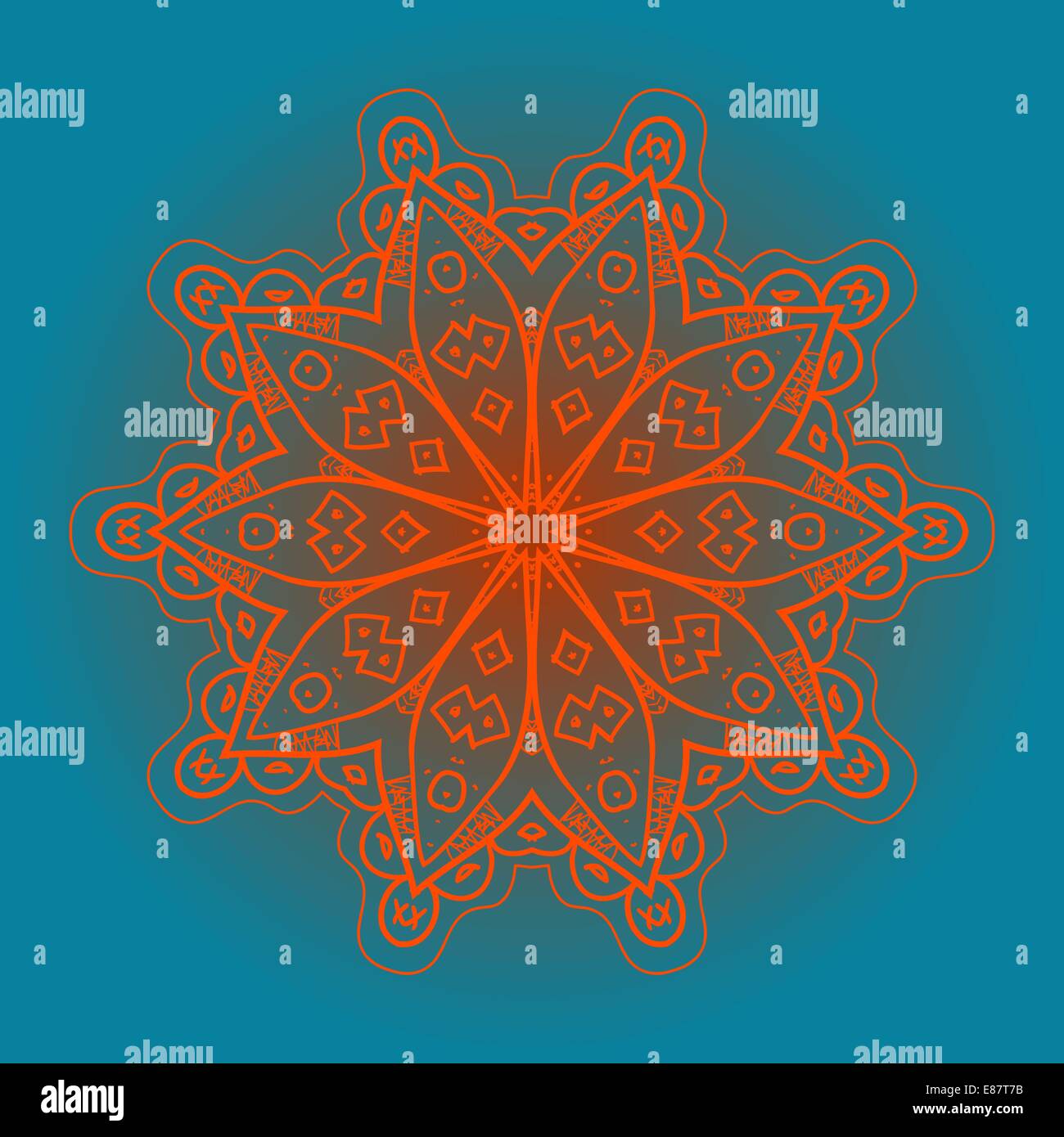 Oriental mandala motif. What is karma Stock Vector Image & Art - Alamy